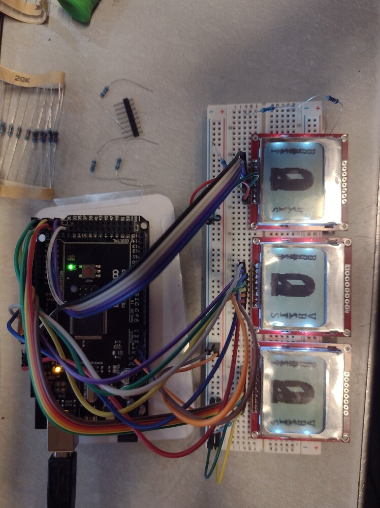 Multiple nokia 5110's on one arduino - Displays - Arduino Forum