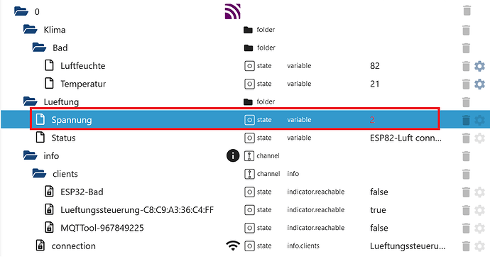 ioBroker doesn't show MQTT messages - General Guidance - Arduino Forum
