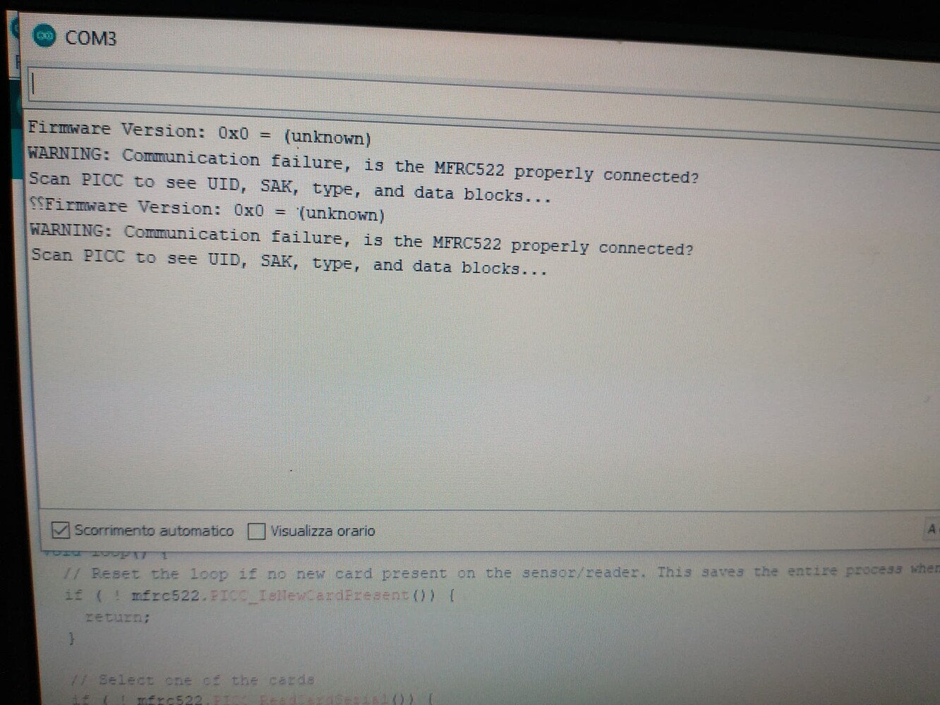 Problema Modulo RFID - Hardware - Arduino Forum