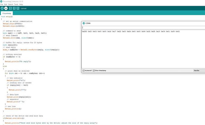 Can anyone help with passing serial command from arduino Mega 2560 to ...