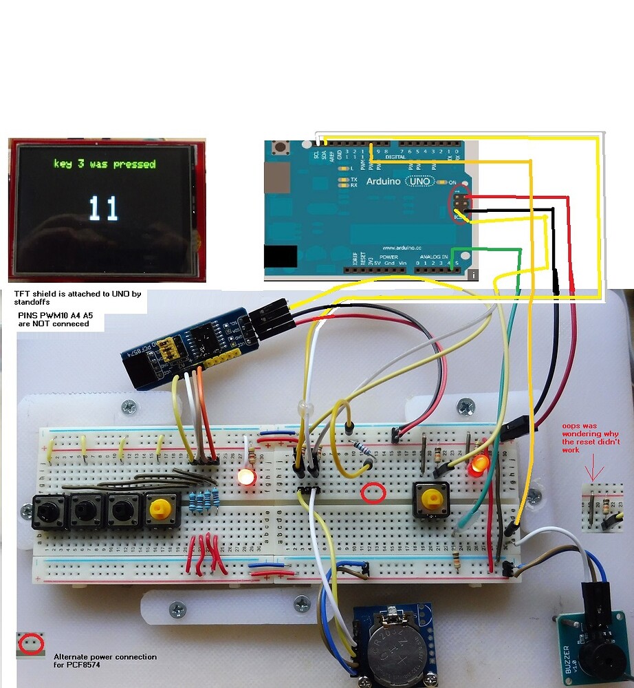 i2c RTC and pcf8574 - LEDs and Multiplexing - Arduino Forum