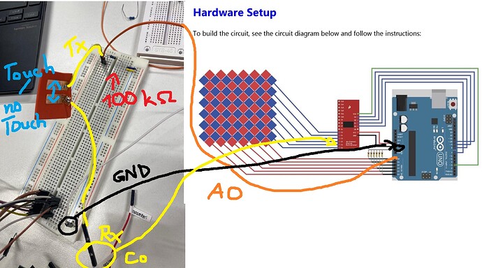 Capacitive Sensoring right circuit? - General Electronics - Arduino Forum
