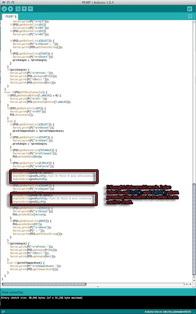 Need help programming motor movement from PS3 controller inputs - Programming - Arduino Forum
