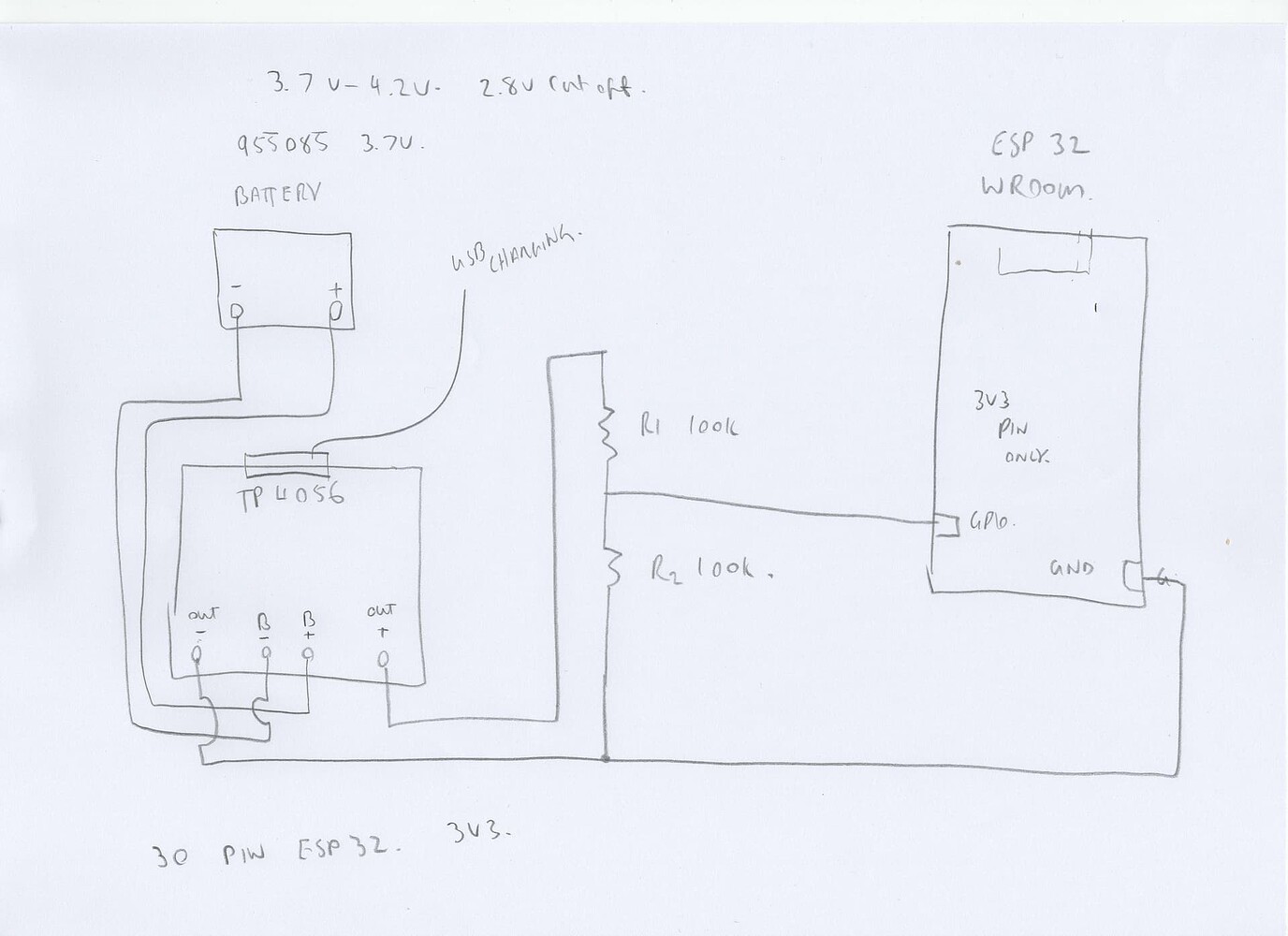 ESP32 WROOM Battery Hook up - General Electronics - Arduino Forum ESP32 WROOM Battery Hook up - General Electronics - Arduino Forum