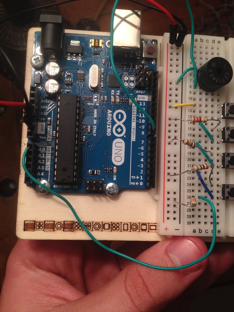 Arduino Starter Kit Project 07 - Keyboard Instrument- / R2R Ladder Confusion - Starter Kit ...