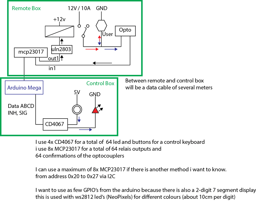 Need help! Using the CD4067 for pushbuttons with led - LEDs and Multiplexing - Arduino Forum