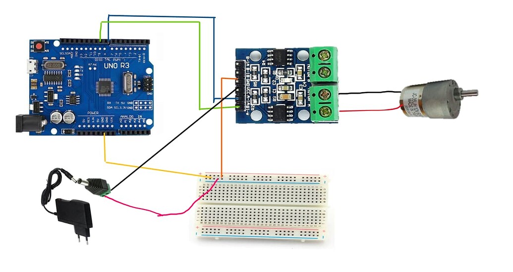 12v DC Gear Motor Control + L9110S Driver + Arduino Uno - Motors ...