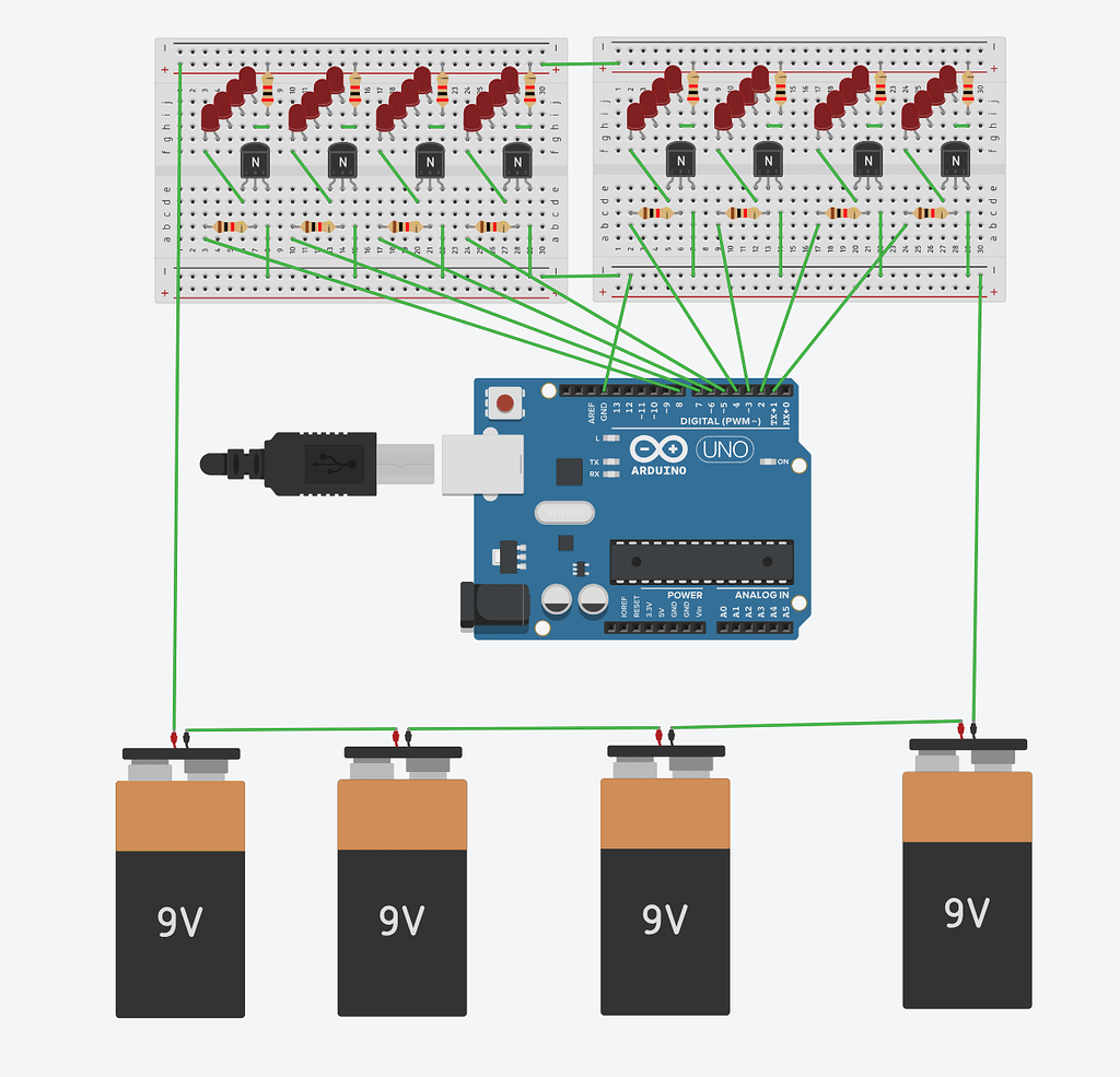 48x LED (12x 4 clusters) for audio visual lighting. Advice please ...