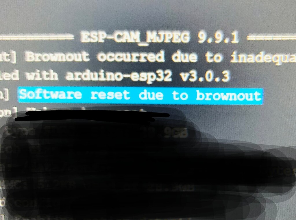 Esp32 cam brownout and crashloop - General Guidance - Arduino Forum