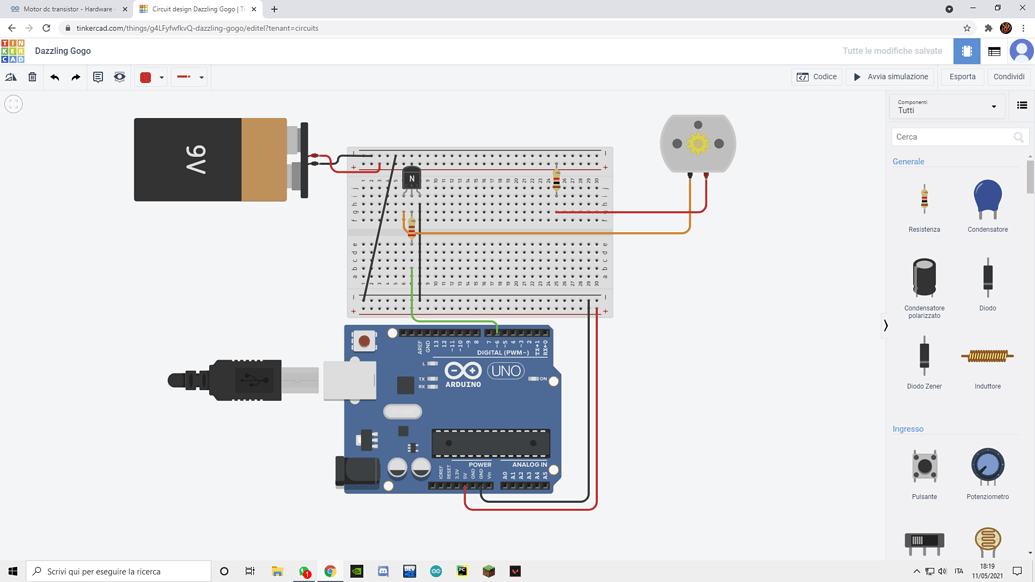 Motor dc transistor - Motors, Mechanics, Power and CNC - Arduino Forum