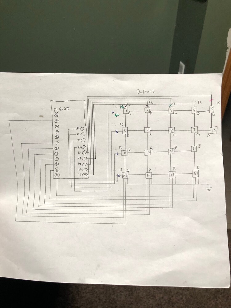 Help Wiring Sim Racing Wheel With Buttons And Esp32 General Guidance Arduino Forum