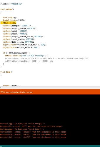RTC DS1307 library - Programming - Arduino Forum