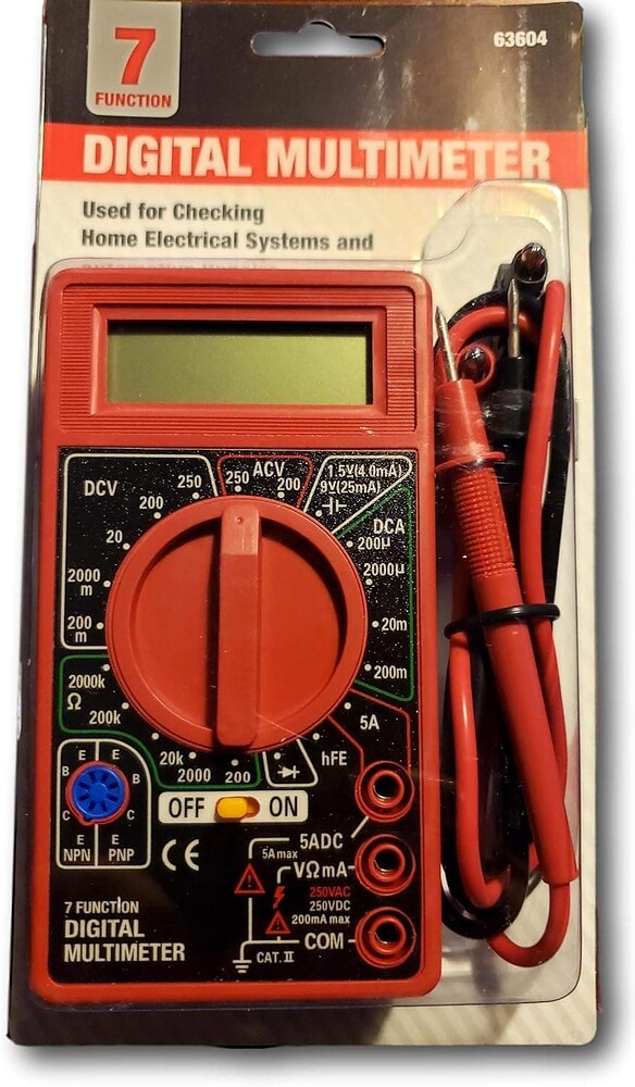 Cent-Tech 7 Function Multimeter - General Discussion - Arduino Forum