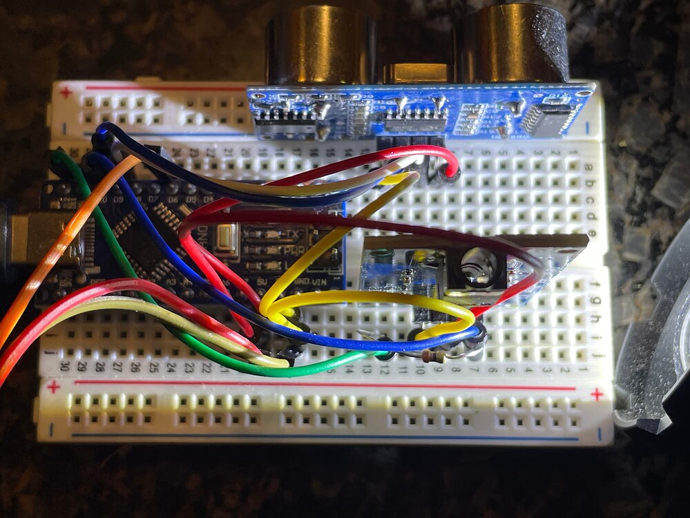 Need help troubleshooting project with Ultrasonic motion sensor ...