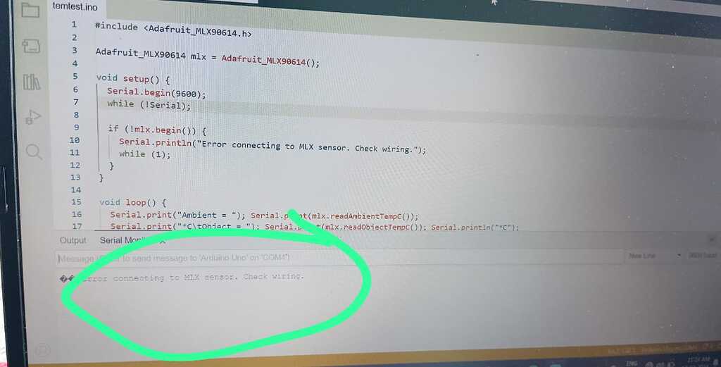 MLX90614 not working properly - Sensors - Arduino Forum