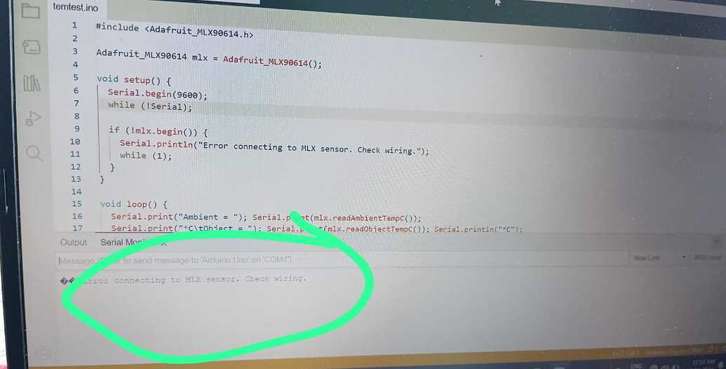MLX90614 not working properly - Sensors - Arduino Forum
