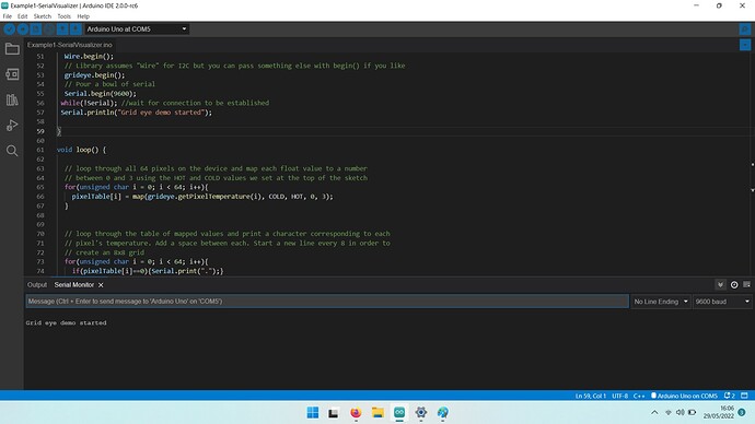 Beginner with Grideye, examples not working - Project Guidance ...