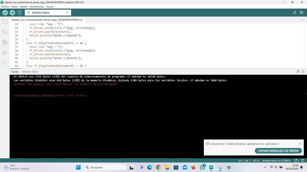 Problema Arduino Nano En Windows 11 Software Arduino Forum 