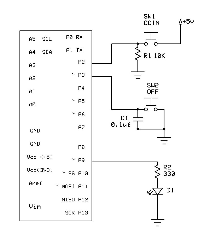 Coin Acceptor 10 drops is to 1 output pulse - NEED HELP - General ...