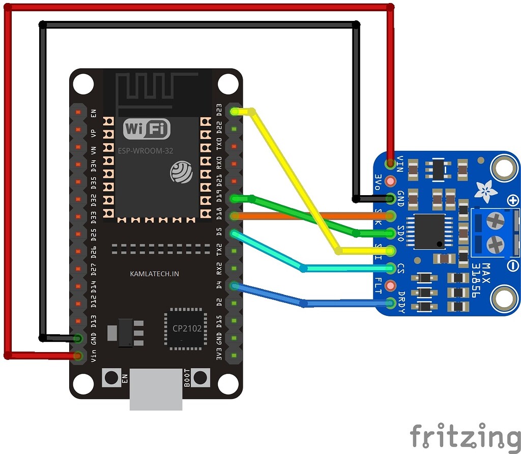 Adafruit MAX 31856 to Sparkfun ESP32 - Science and Measurement - Arduino Forum