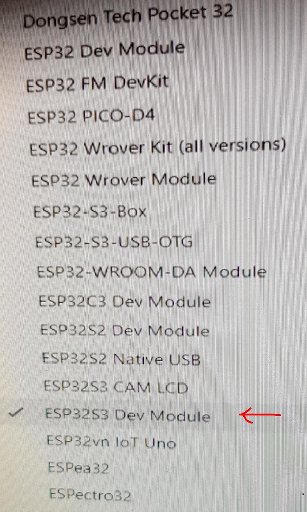 New To ESP32 Not Sure What Board To Select - 3rd Party Boards - Arduino Forum