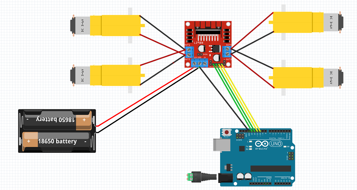 Arduino L298N problem 4WD Motor - Programming - Arduino Forum