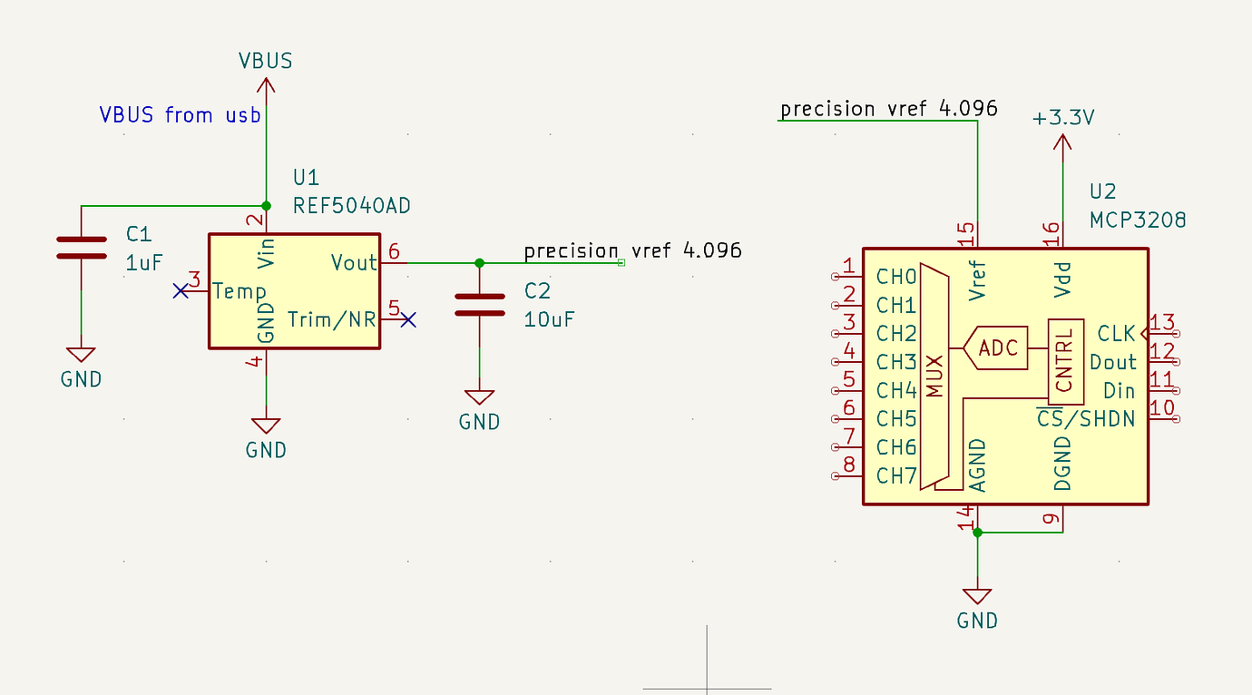 Recommended filter capacitors and external components for my MCP3208 ADC - General Guidance ...