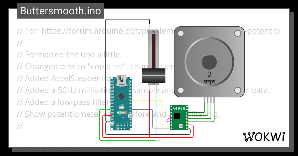 Problem with nema 17 and potentiometer - Programming - Arduino Forum