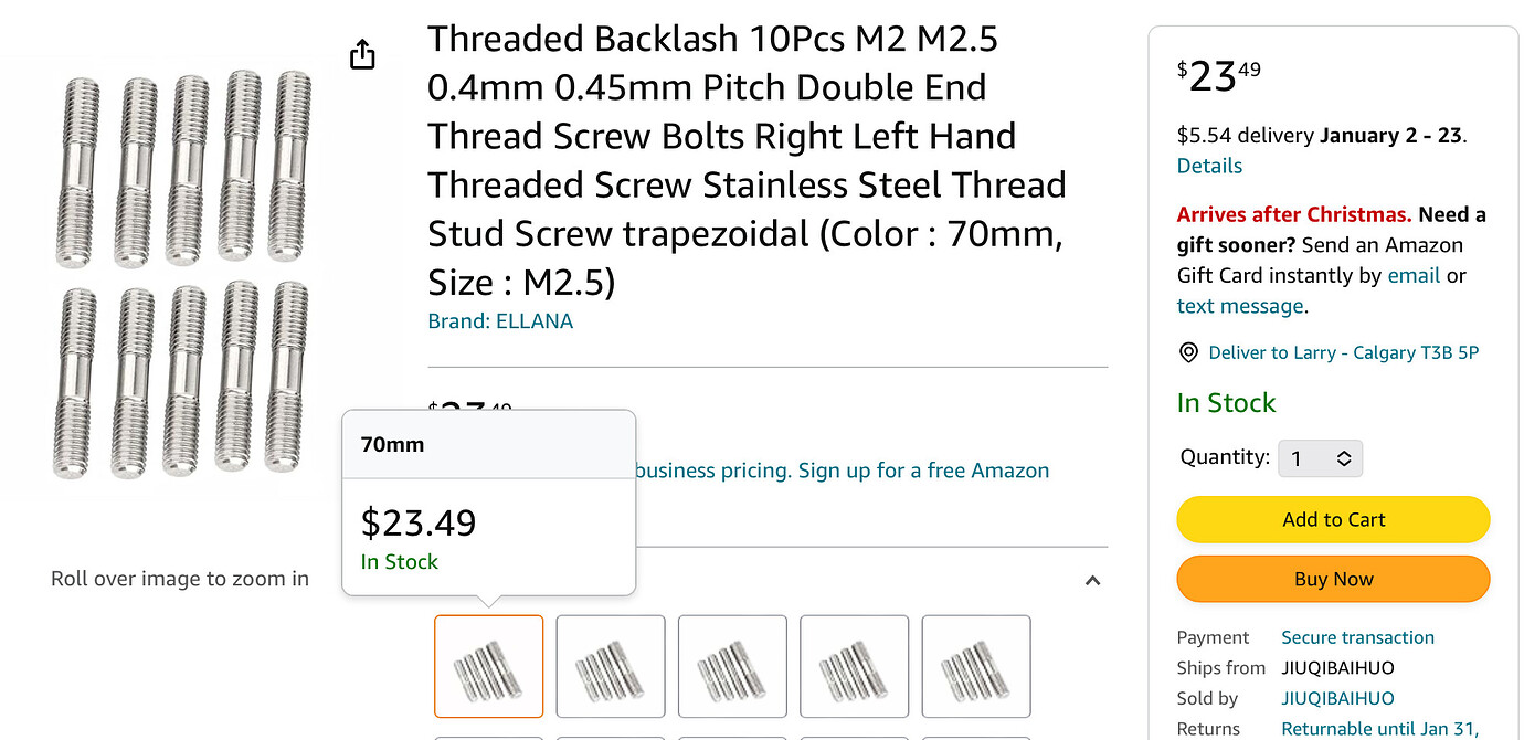 Left hand thread M2 rod - Motors, Mechanics, Power and CNC - Arduino Forum