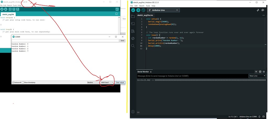 Arduino IDE Baud Rate Dropdown Missing - IDE 2.x - Arduino Forum