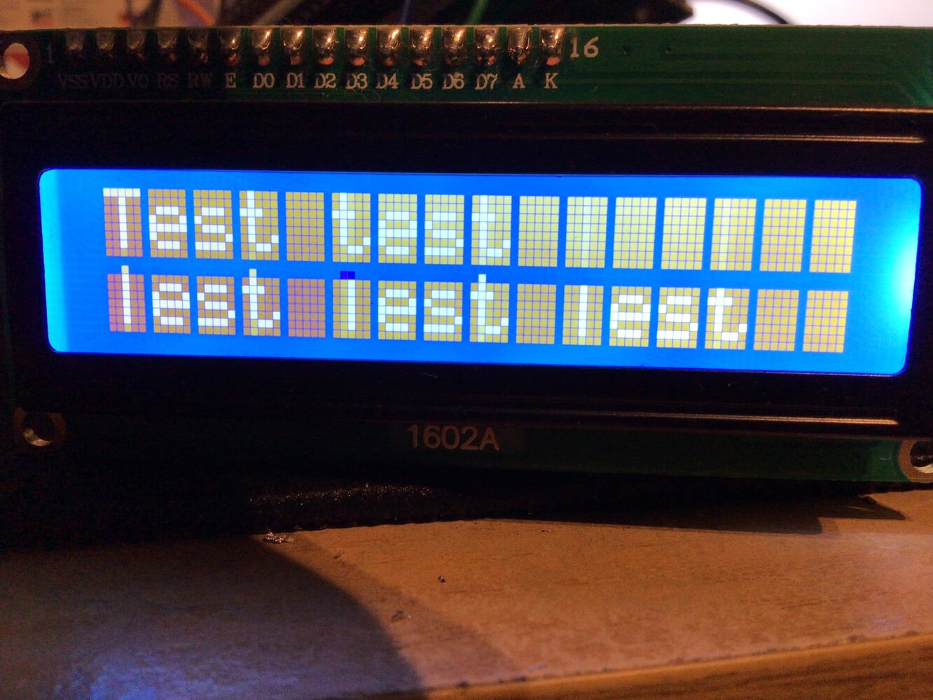 Lcd display not showing top row of pixels on bottom line - Displays ...