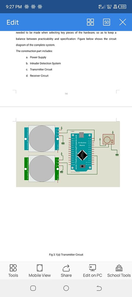 In a circuit with Arduino uno,we have a 433Mhz Transmitter, pir sensor, Light dependent resistor ...