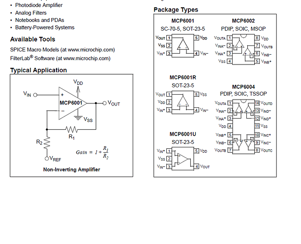 Wirign of a Op-Amp MCP6002 - General Electronics - Arduino Forum