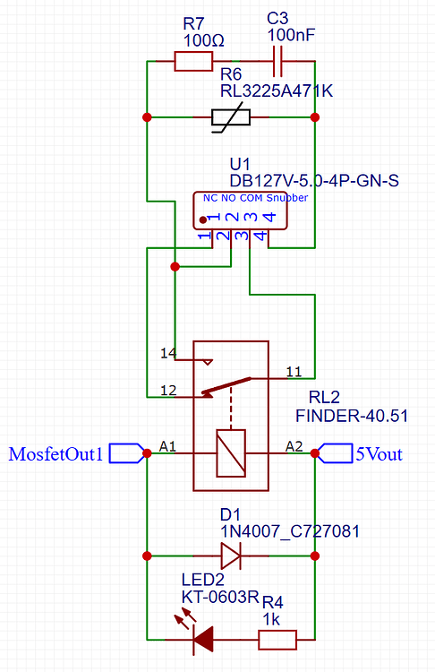 4 Questions about making an ESP32 relay switch with snubber circuit - General Electronics ...