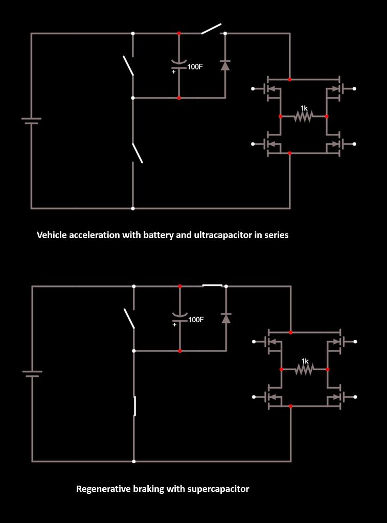 regenerative braking using ultracapacitor circuit - Motors, Mechanics, Power and CNC - Arduino Forum