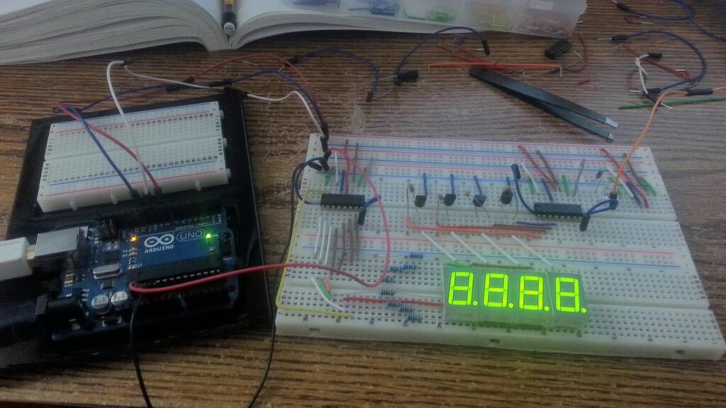 Two 595 Shift Regs, 4+ 7-Segment LED Displays, Artifacting - LEDs and Multiplexing - Arduino Forum