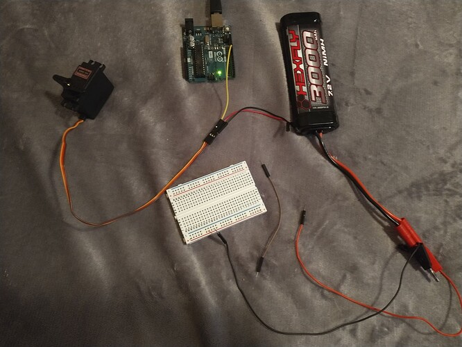 Need help powering my M 996R servo with a hex fly 3000mah 7.2v nimh ...