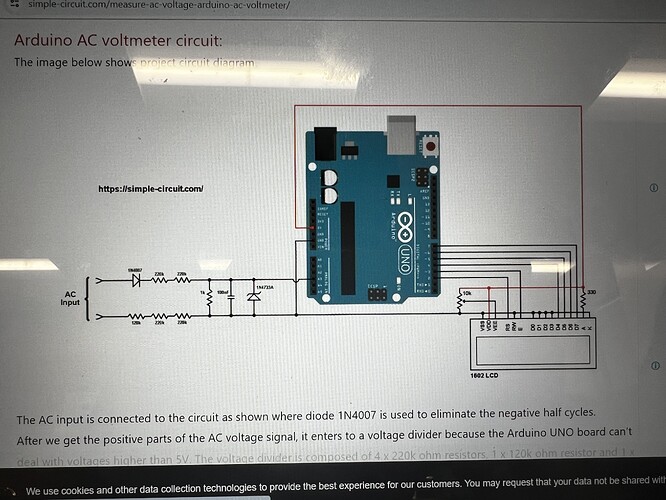 I got AC voltage to display but now I need to read AC current ...