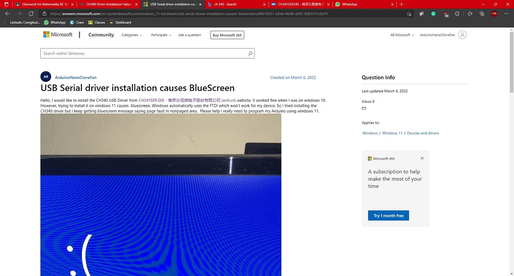 CH340 Driver Installation Failure Windows 11 - IDE 1.x - Arduino Forum