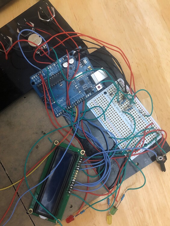 Start/Stop DC Motor Control Using Momentary Button and LCD. Help Please ...