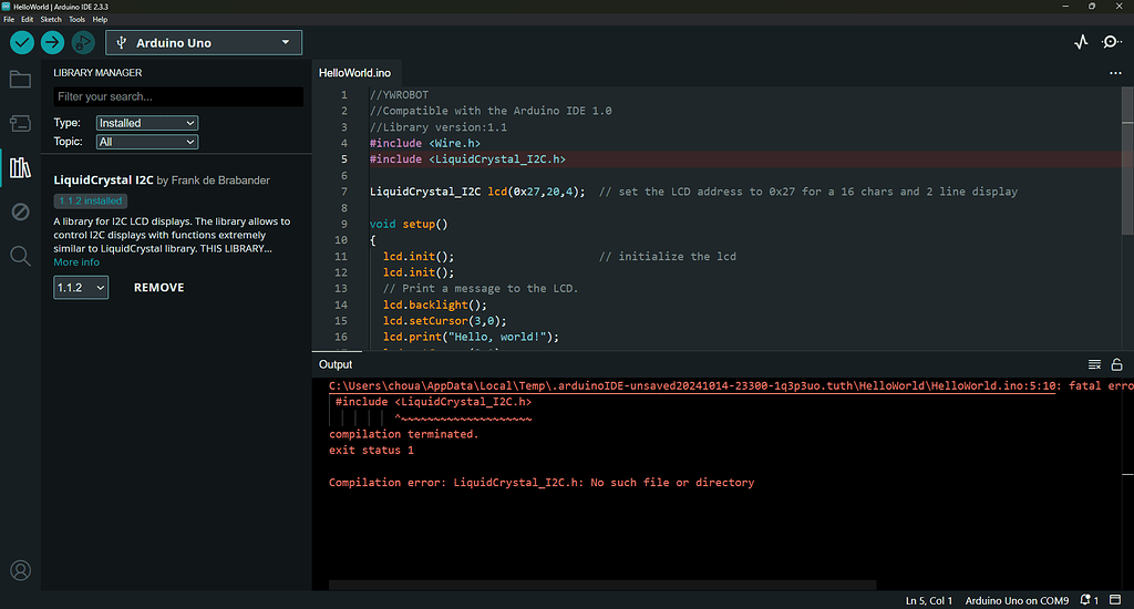 Arduino IDE cannot find the header file of the librarys - IDE 2.x ... Arduino IDE cannot find the header file of the librarys - IDE 2.x ...