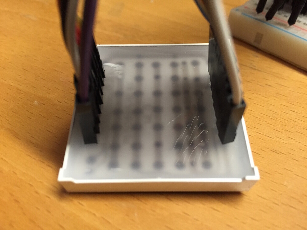 Connecting a 16-pin 64-LED matrix to Arduino via a shift register - LEDs and Multiplexing ...