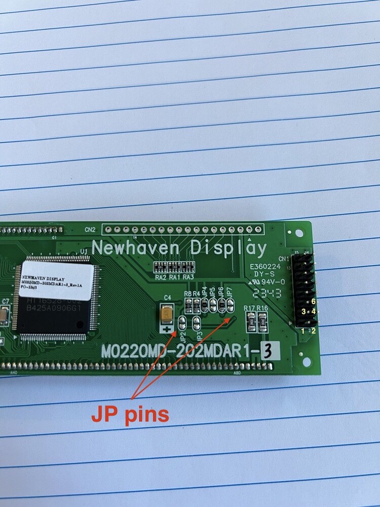 VFD Newhaven Display Question - General Guidance - Arduino Forum