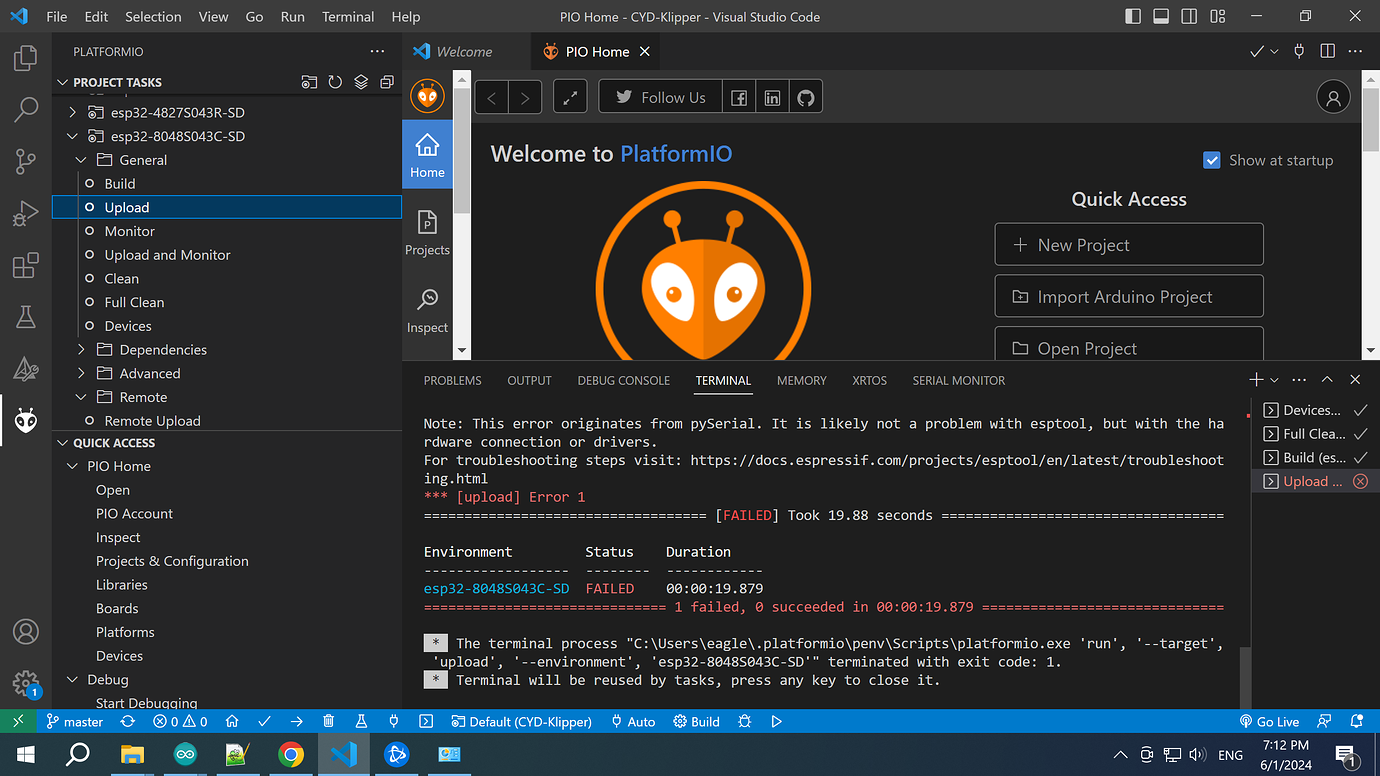 ESP32-8048S043C error programming - 3rd Party Boards - Arduino Forum
