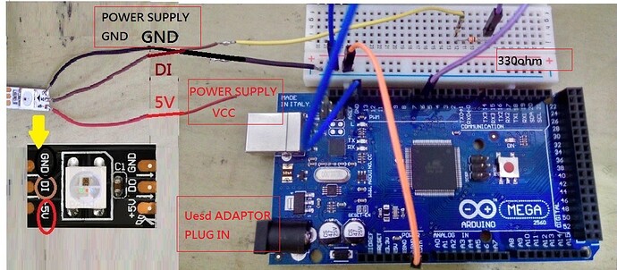 WS2812B can not work!! - LEDs and Multiplexing - Arduino Forum