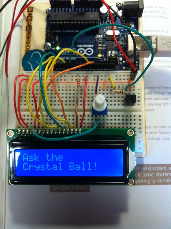 Trouble with Arduino Starter Kit: Project 11 Crystal Ball - General Guidance - Arduino Forum