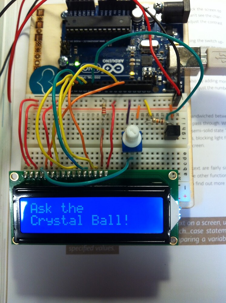 Trouble with Arduino Starter Kit: Project 11 Crystal Ball - General ...