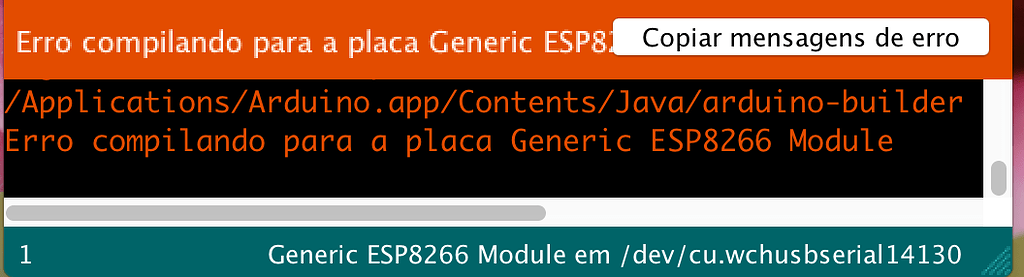 esp 8266 - erro - Português - Arduino Forum esp 8266 - erro - Português - Arduino Forum