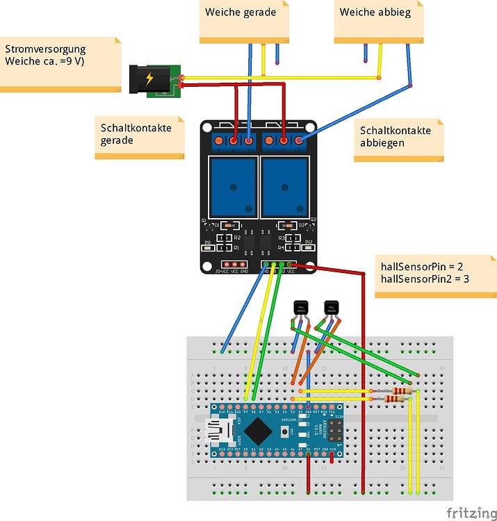 Hallsensoren sollen Relais steuern - Deutsch - Arduino Forum