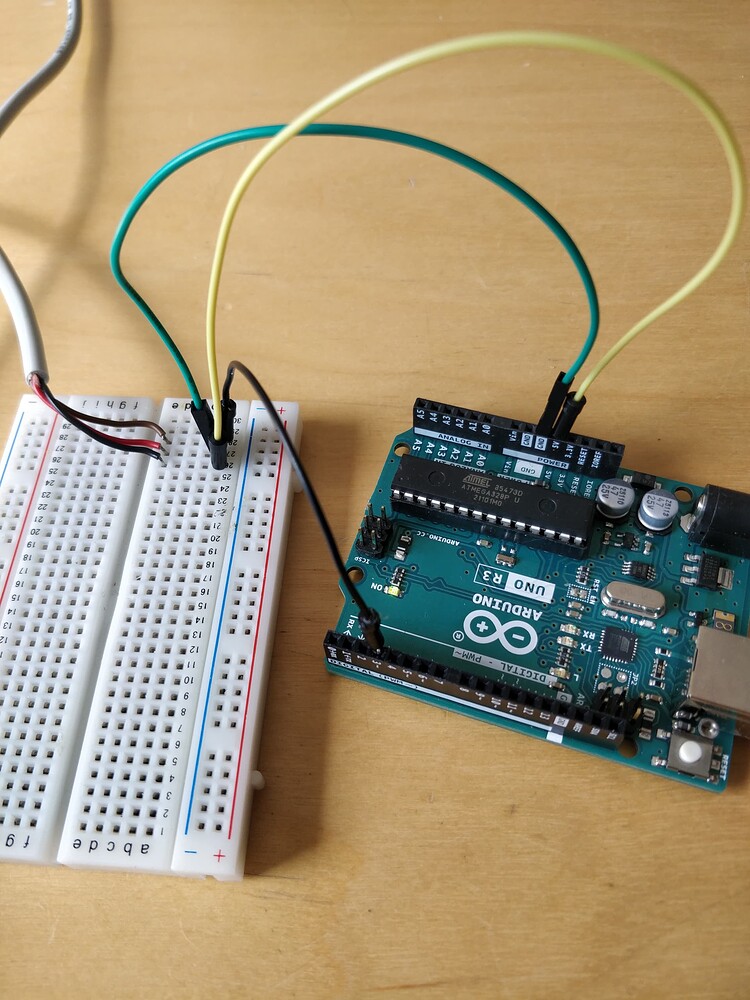 Water flow sensor connection to Uno Board with pull up resistor ...